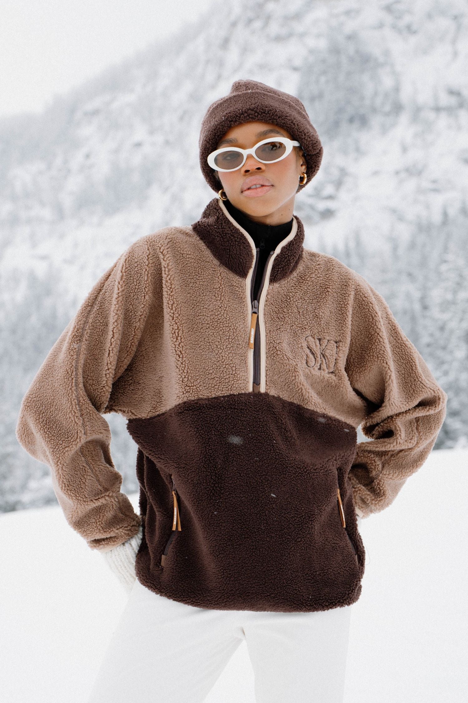 ALPINE FLEECE SWEATER ESPRESSO